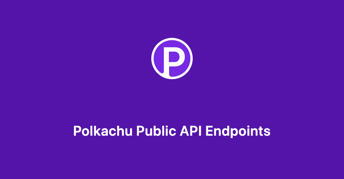 Polkachu Public APIs | Polkachu